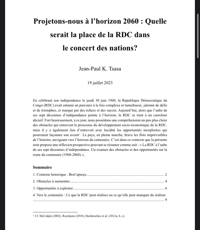 Article Projetons-nous à l’horizon 2060 : Quelle serait la place de la ...